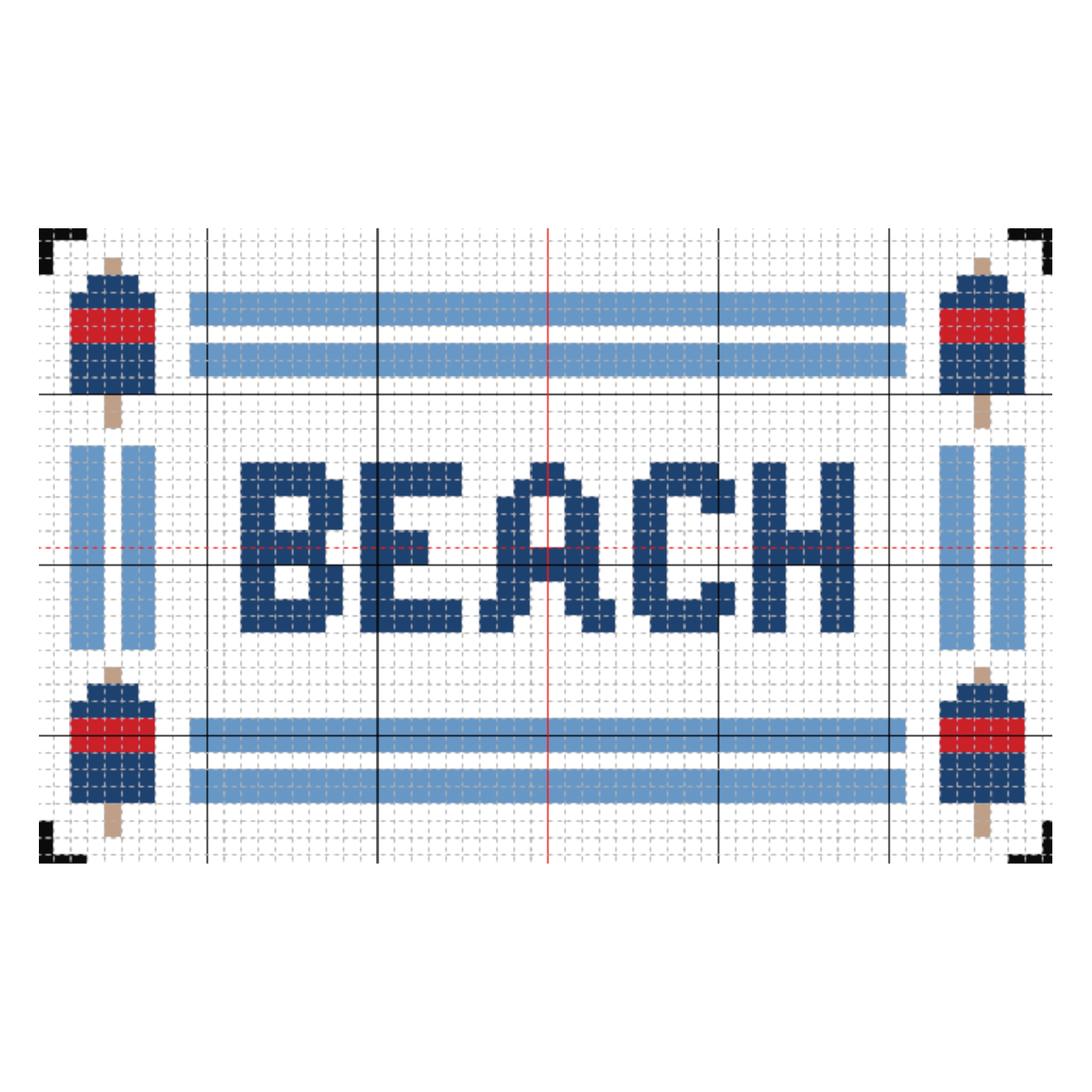 Beach Mini Sign – Stitchwheel