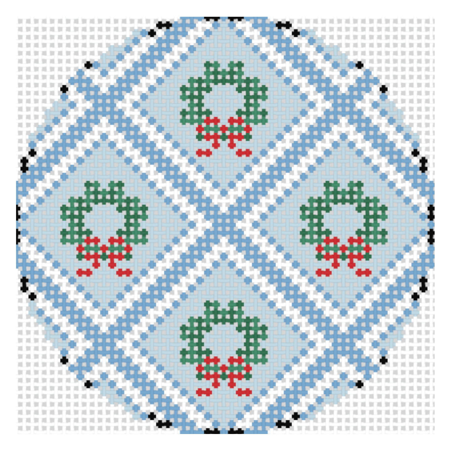 Wreath Trellis Round – Stitchwheel